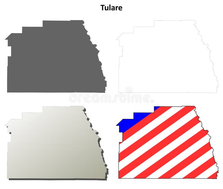 California County Map Tulare Stock Illustrations 20 California County Map Tulare Stock