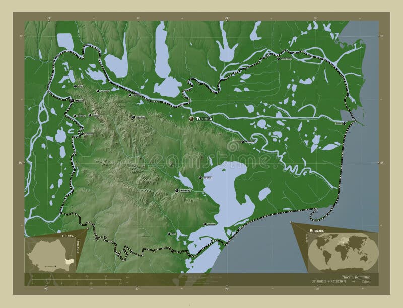 Tulcea, Romania. Wiki. Labelled Points of Cities Stock Illustration ...