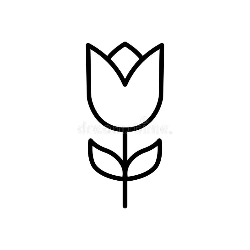 Tulip icon stock vector. Illustration of background - 338290481