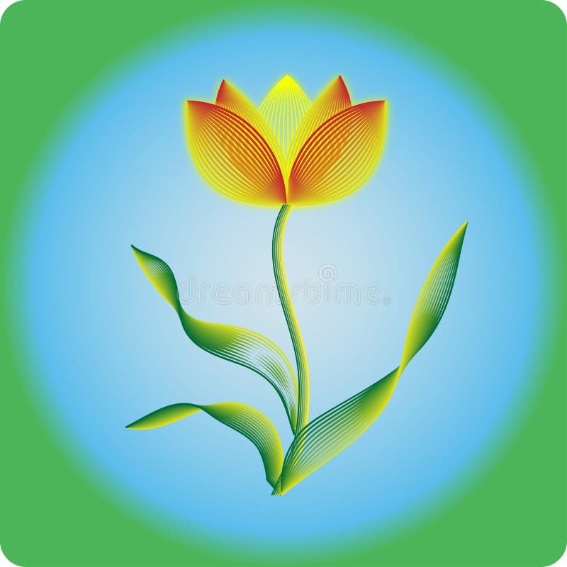 Tulipa do vetor ilustração stock. Ilustração de cartoon - 38010181