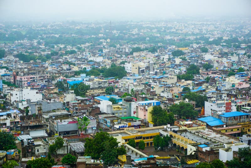 Dewas town stock image. Image of view, horizon, skyscraper - 289992787