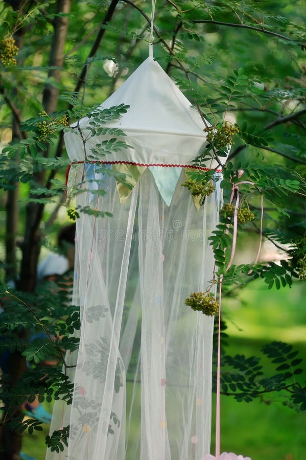 Tulle tent stock image. Image of decoration, events, outdoors - 32293575