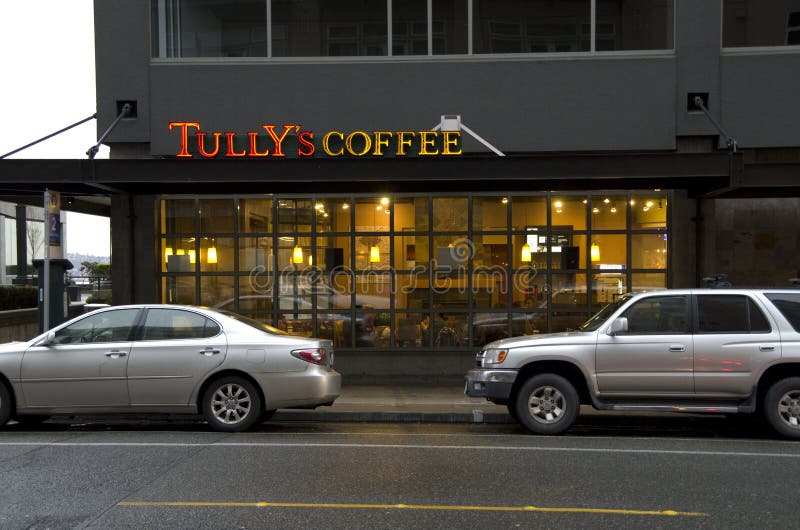 Tully s Coffee Seattle editorial stock photo. Image of brand - 38439803