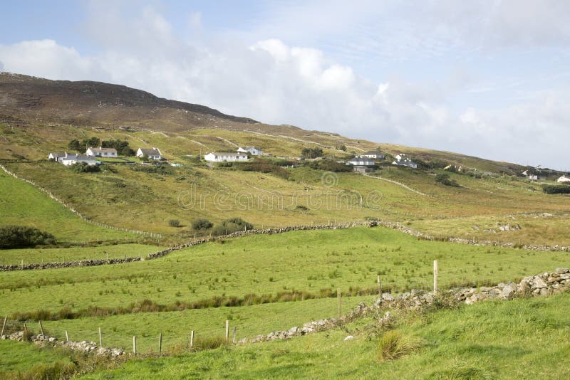 Tully Village, Connemara, Galway Stock Photo - Image of agriculture ...