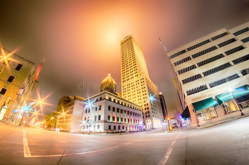 Tulsa City Skyline Around Downtown Streets Editorial Photography ...