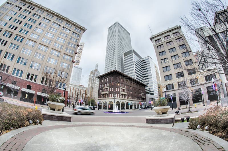 Tulsa City Skyline Around Downtown Streets Editorial Photography ...