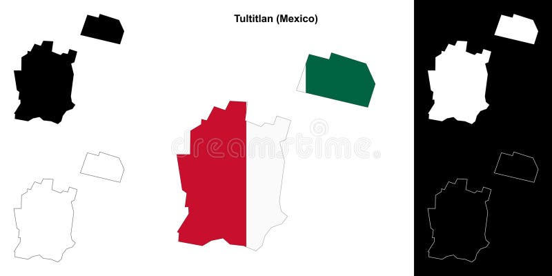 Tultitlan Outline Map Stock Illustrations – 1 Tultitlan Outline Map ...