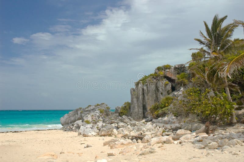 Tulum stock photo. Image of beach, sandy, america, landscape - 1010804