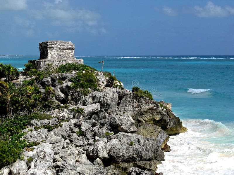 Tulum stock photo. Image of stone, rocks, waves, tulum - 28426460