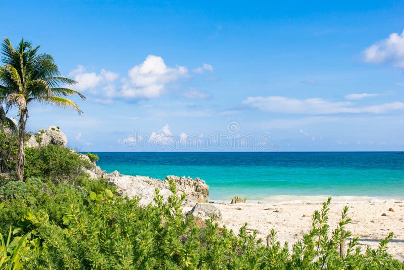 Tulum, caribean sea. stock image. Image of maya, eyeem - 177825867
