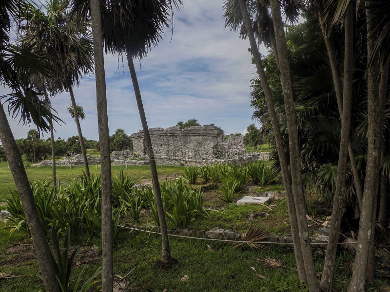 Tulum Maya Historical Archeological Site Yucatan Mexico Stock Photo ...