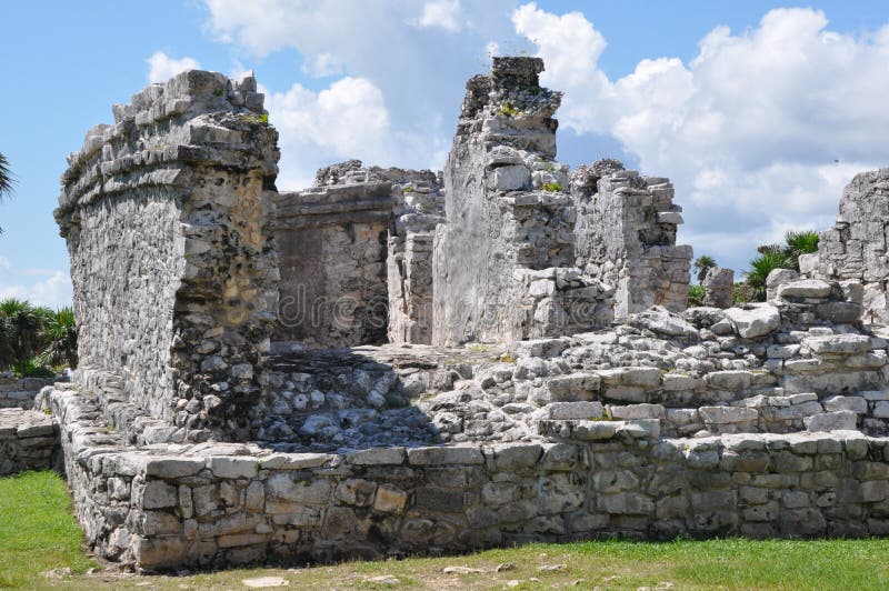 Mayan Ruins at Tulum Mexico Monuments Stock Photo - Image of pyramid ...
