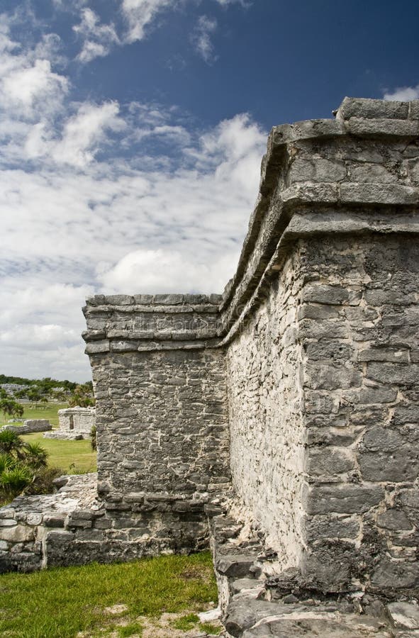 Mayan Ruin Detail at Tulum stock image. Image of ruins - 3935015