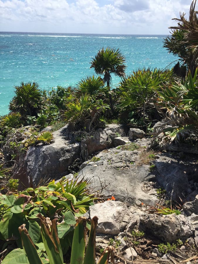 Tulum Mexico stock image. Image of caribbean, view, mexico - 91231117