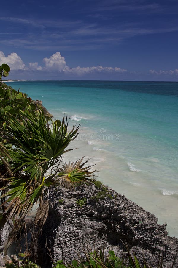 Tulum ocean view stock photo. Image of outdoors, destinations - 24572826