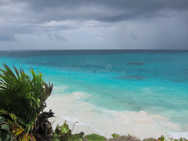 Tulum ocean stock photo. Image of beach, vacation, outdoor - 41977712