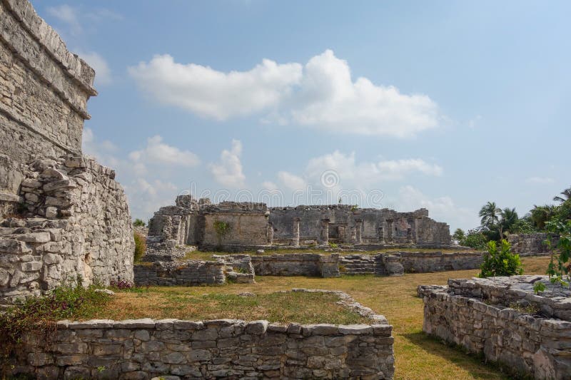 Tulum Ruins Archaeological Site. Ancient Mayan Ruins in Riviera Maya ...