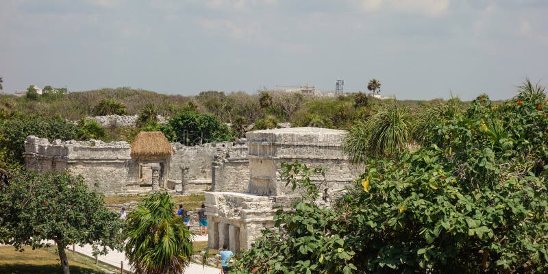 Tulum Ruins Archaeological Site. Ancient Mayan Ruins in Riviera Maya ...