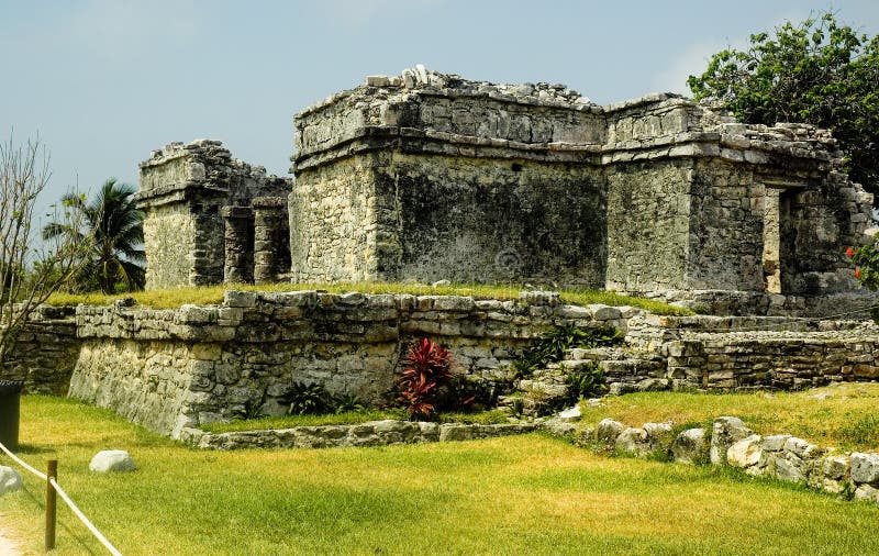 Tulum Ruins stock photo. Image of rock, sand, building - 39058502