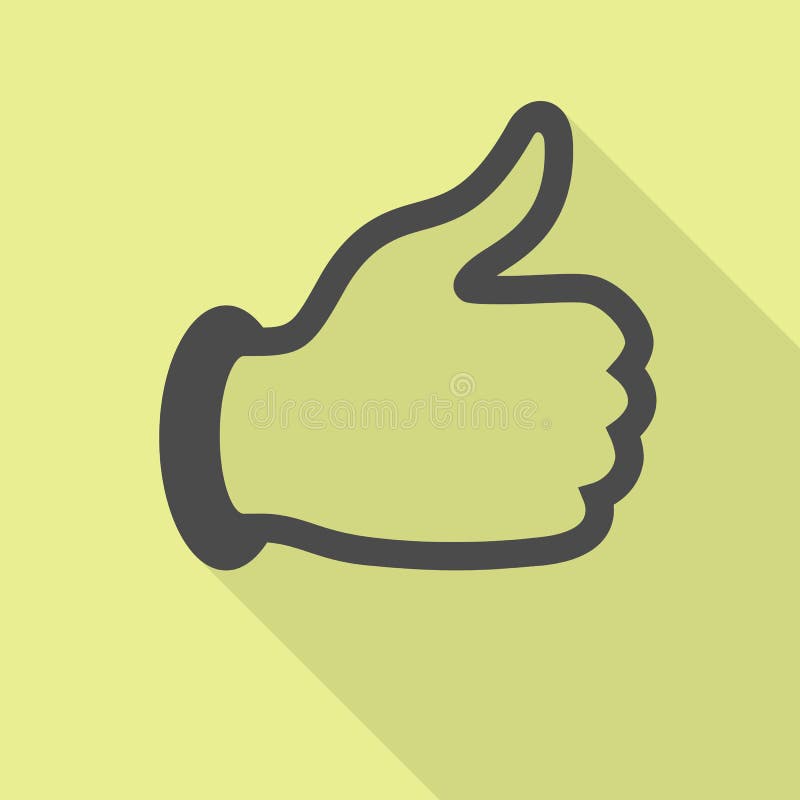 Tum Up symbolen vektor illustrationer. Illustration av nätverk - 106545026