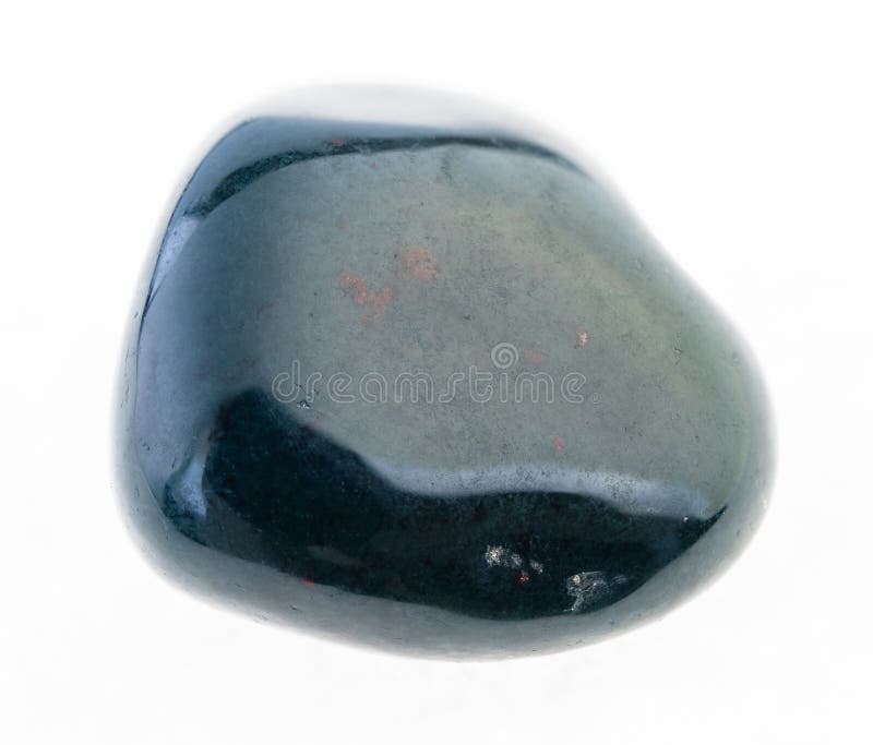 Tumbled Bloodstone (Heliotrope) Gemstone on White Stock Image - Image ... Tumbled Bloodstone (Heliotrope) Gemstone on White Stock Image - Image ...