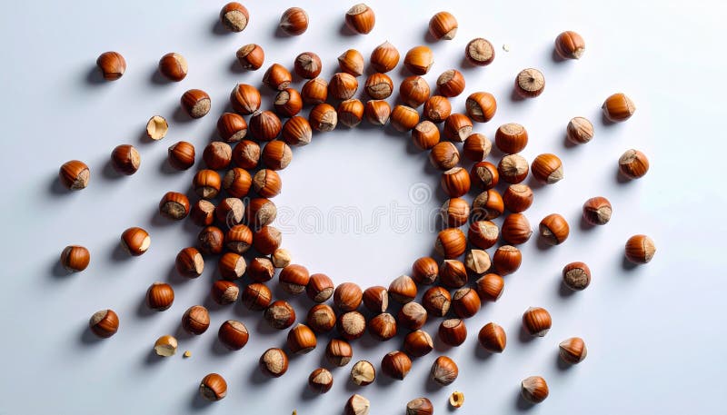 Tumbled Raw Hazelnut Background. Generated Image Stock Image - Image of ...