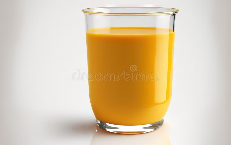 Tumbler of Orange Juice. a Single Image on a White Backdrop Stock ...