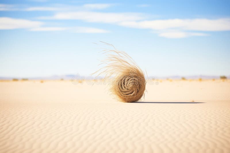 Tumbleweed Rolling with the Wind in Desert Stock Image - Image of generated, desert: 306508693