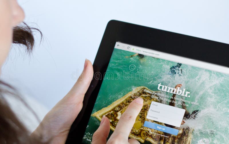 Tumblr editorial stock image. Image of application, social - 33653604