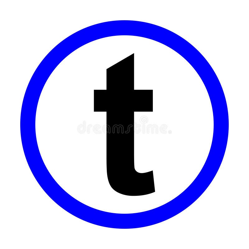 Tumblr Icon Logo editorial image. Illustration of sign - 223937580
