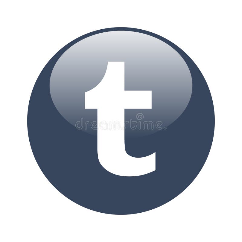 Tumblr Icon Logo editorial image. Illustration of sign - 223937670