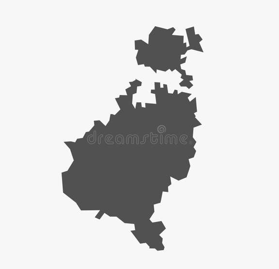 Tumkur District Map Karnataka State India Illustration de Vecteur ...