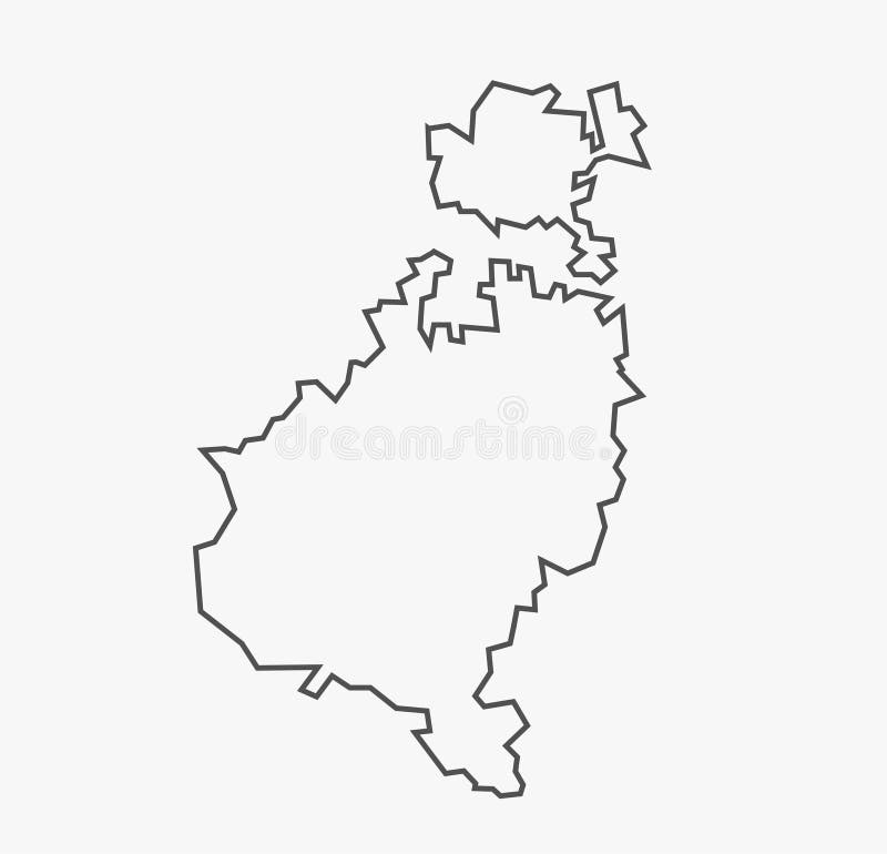 Tumkur District Map Karnataka State India Stock Vector - Illustration ...