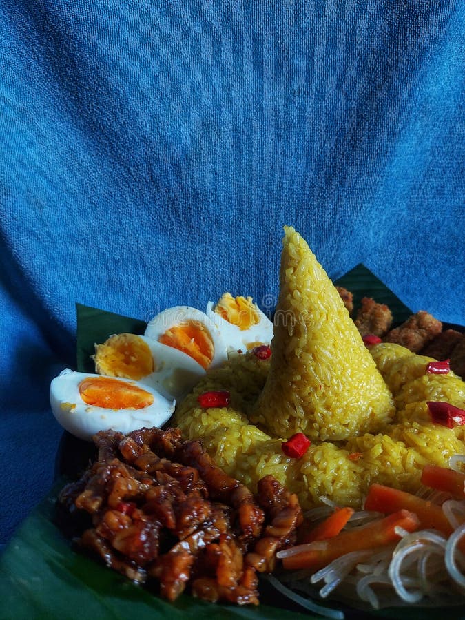 Tumpeng stock image. Image of cuisine, asianfood, yellow - 324193731