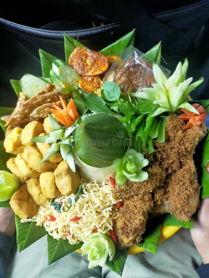 Tumpeng is Traditional Food Stock Image - Image of fish, fruit: 265295625
