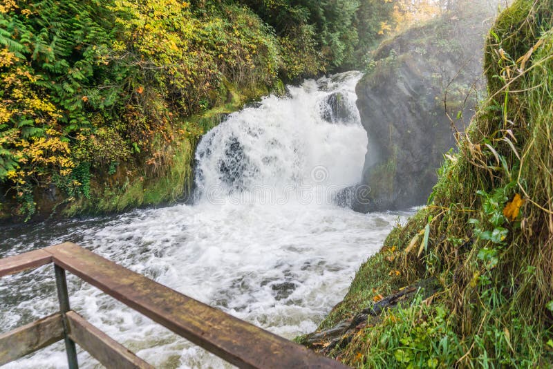 Tumwater Falls Park Lower Falls 3 Stock Photo - Image of water, park ...
