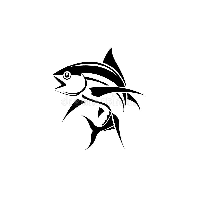 Tuna Fish Icon Logo Vector Design Template Stock Vector - Illustration ...