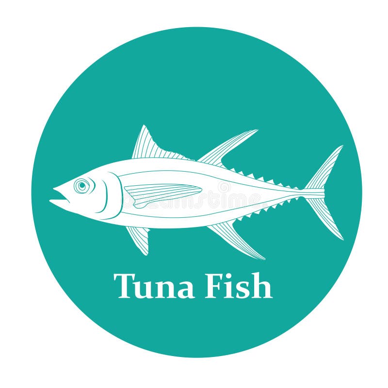Tuna fish icon stock vector. Illustration of creative - 291917809