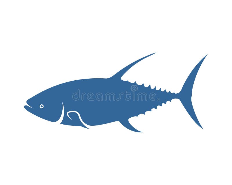 Tuna Fish Logo Vector Design Template, Silhouette Tuna Fish Logo ...
