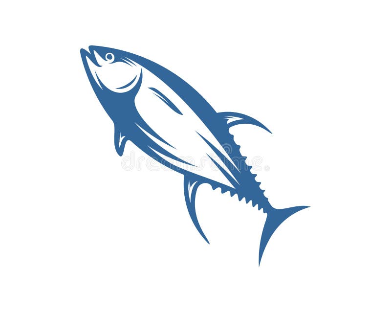 Tuna Fish Logo Vector Design Template, Silhouette Tuna Fish Logo ...