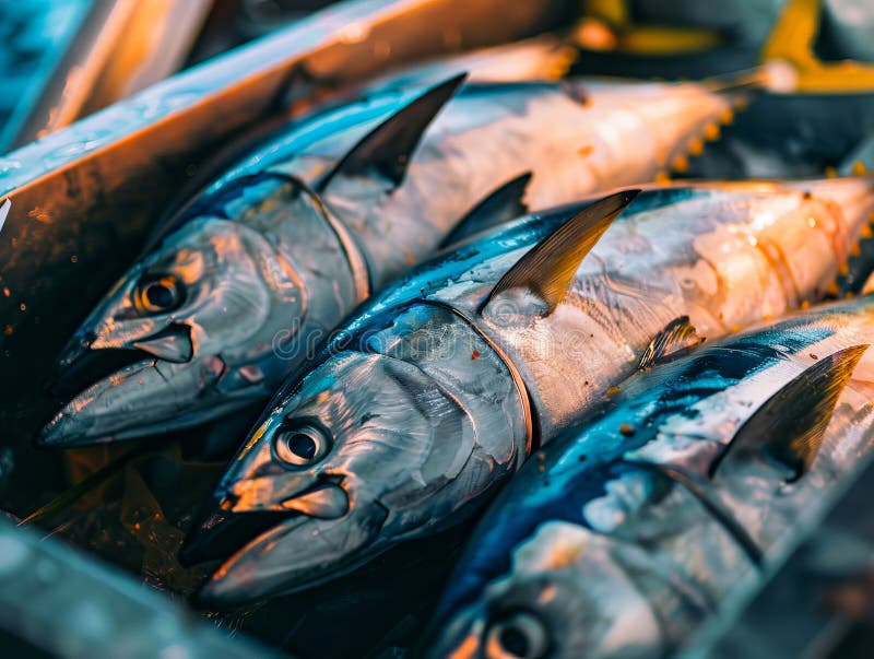 Tuna Fish in a Metal Container Stock Image - Image of generated, animal ...