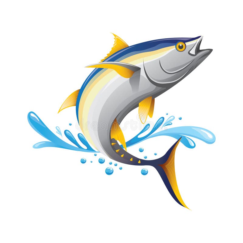 Tuna Fish. Vector Illustration Decorative Background Design Stock ...