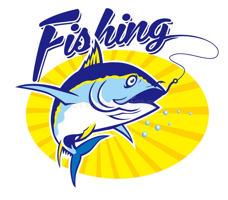 Set of Tuna Fishing Labels. Design Elements for Logo,emblem, Design. Vector Illustration Stock ...