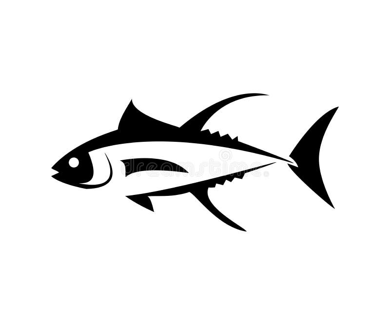 Tuna Logo Design and Gear Vector Art Stock Vector - Illustration of ...