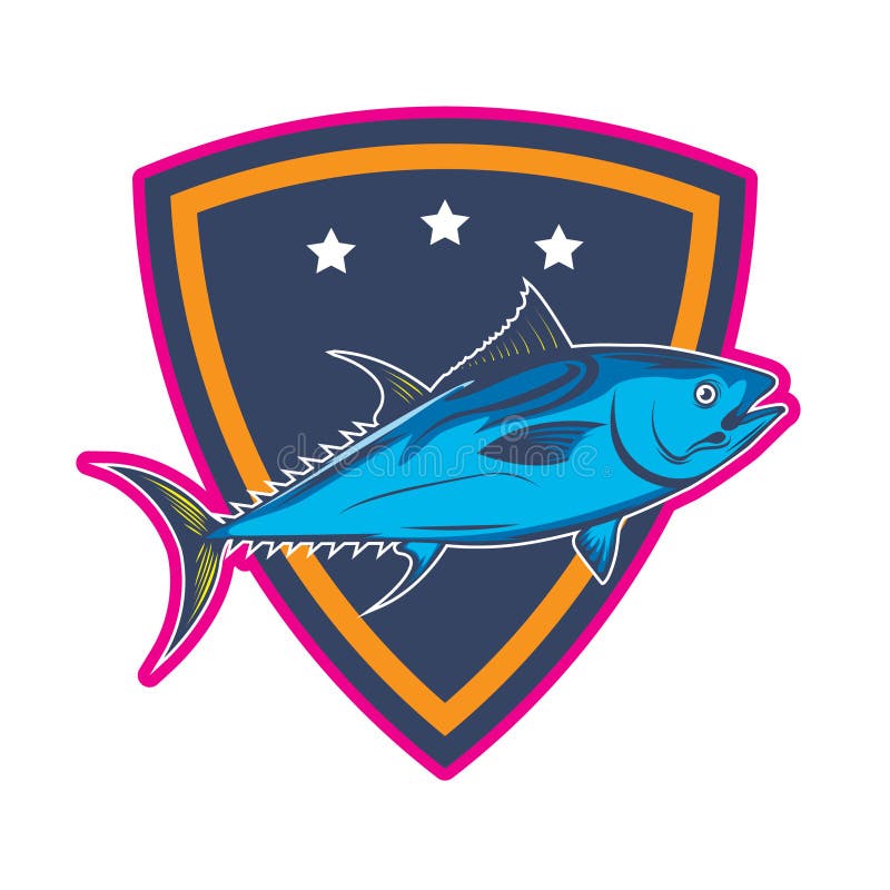 Tuna logo stock vector. Illustration of cuisine, fish - 105776061