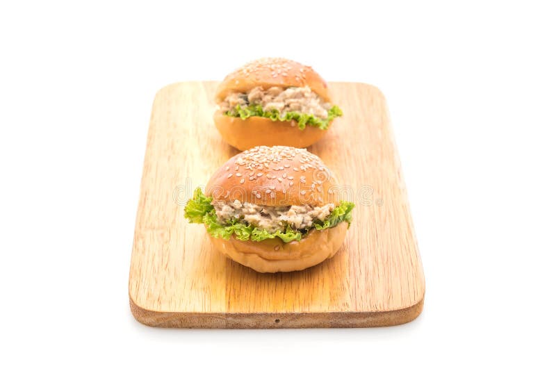 Tuna mini burger stock image. Image of mini, bread, unhealthy - 108770325
