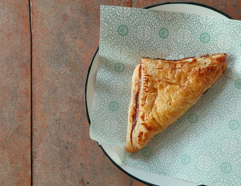 Tuna Puff Pastry Triangle Shape Delicious and Crispy Pastry Stock Photo ...