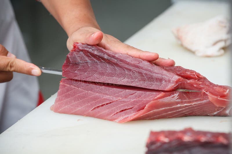 Tuna slice stock photo. Image of formula, gourmet, marine - 45139390