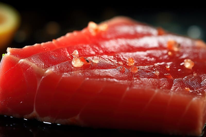 Tuna Steak Close-Up stock illustration. Illustration of cuisine - 288368355