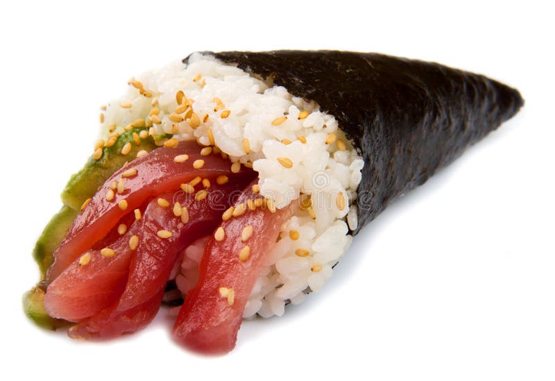 Tuna Sushi Cone stock photo. Image of fresh, oriental - 54609976